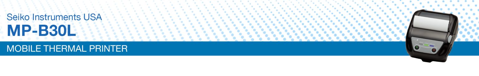 MP-B30 Series Mobile Printers - Thermal Printers | Seiko Instruments USA